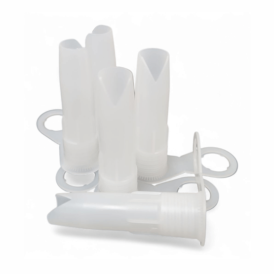 Type-V (aka V-Seam or V-Notch) Wide Seaming Caulk Nozzle for Thick Vis ...