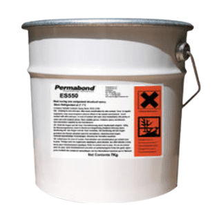 Permabond ES550 Heat Cure Epoxy Adhesive 320ml and 15LB Cartridge and ...