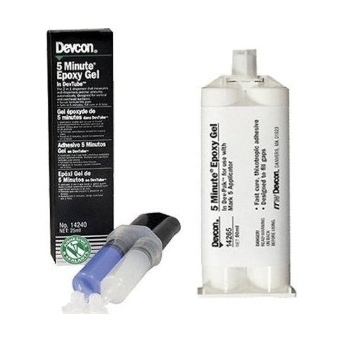 Devcon 5-Minute Epoxy Gel - Fast Setting Thixotropic (no-drip) Epoxy ...