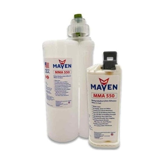 Maven MMA550 Non-Sag Gel, UV Stable White 45-60 Minute MMA Adhesive fo ...