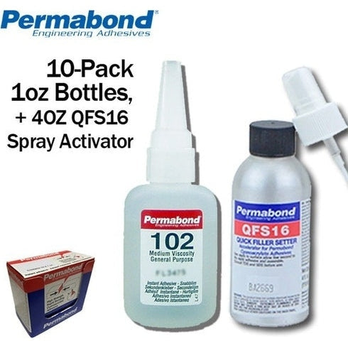 Permabond 102 Instant Adhesive-Medium Viscosity CA Super Glue, Great f – Perigee Direct