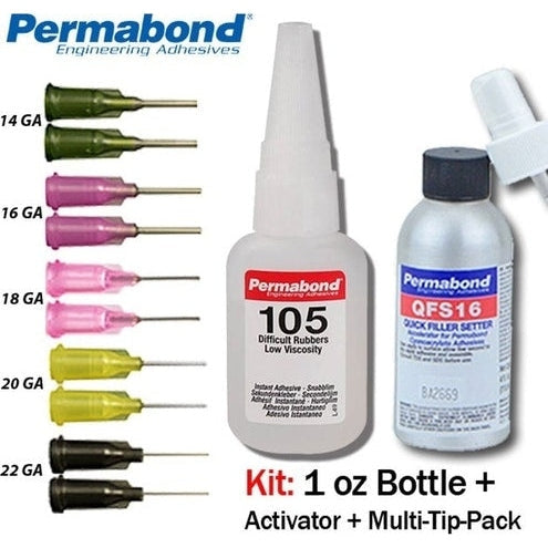 Permabond 105 Instant Adhesive-for Difficult Plastics & Rubbers (like ...