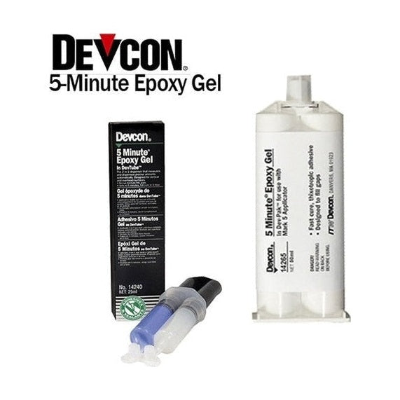 Devcon 5-Minute Epoxy Gel - Fast Setting Thixotropic (no-drip) Epoxy ...