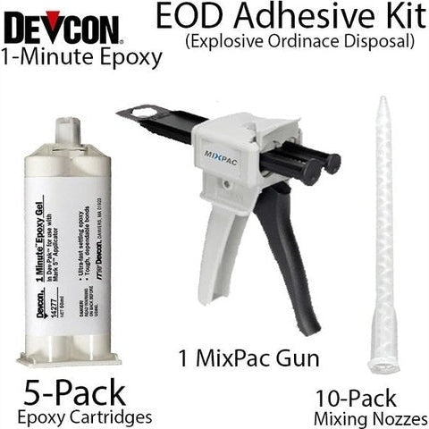 EOD Adhesive Kit - Devcon 1-Minute Epoxy 5-PackDispensing Kit - (14277 ...