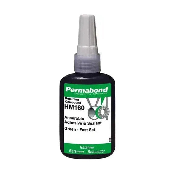 PERMABOND HM160 ANAEROBIC RETAINING COMPOUND ADHESIVE GREEN BOTTLE ...