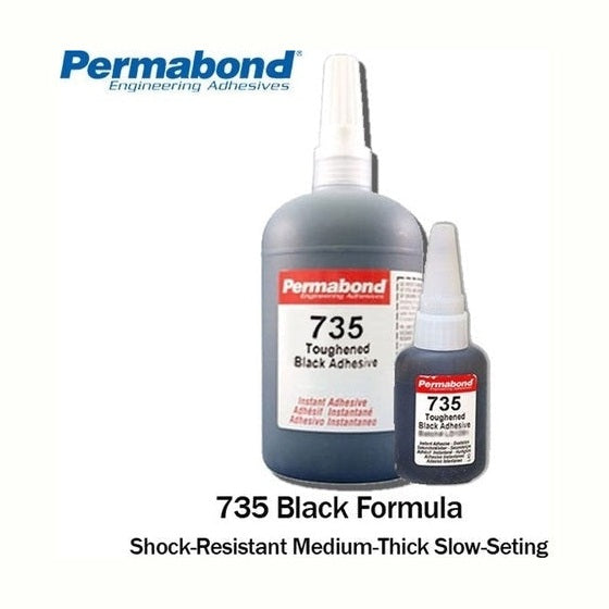 Permabond 735 Instant Adhesive-Black Magic Toughened & Flexible Slow-S ...