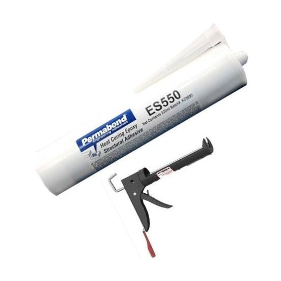 Permabond ES550 Heat Cure Epoxy Adhesive 320ml and 15LB Cartridge and ...