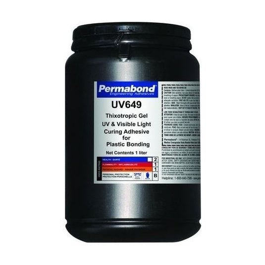 Permabond UV649 clear transparent UV glue thick gel, non-sag, non-drip ...